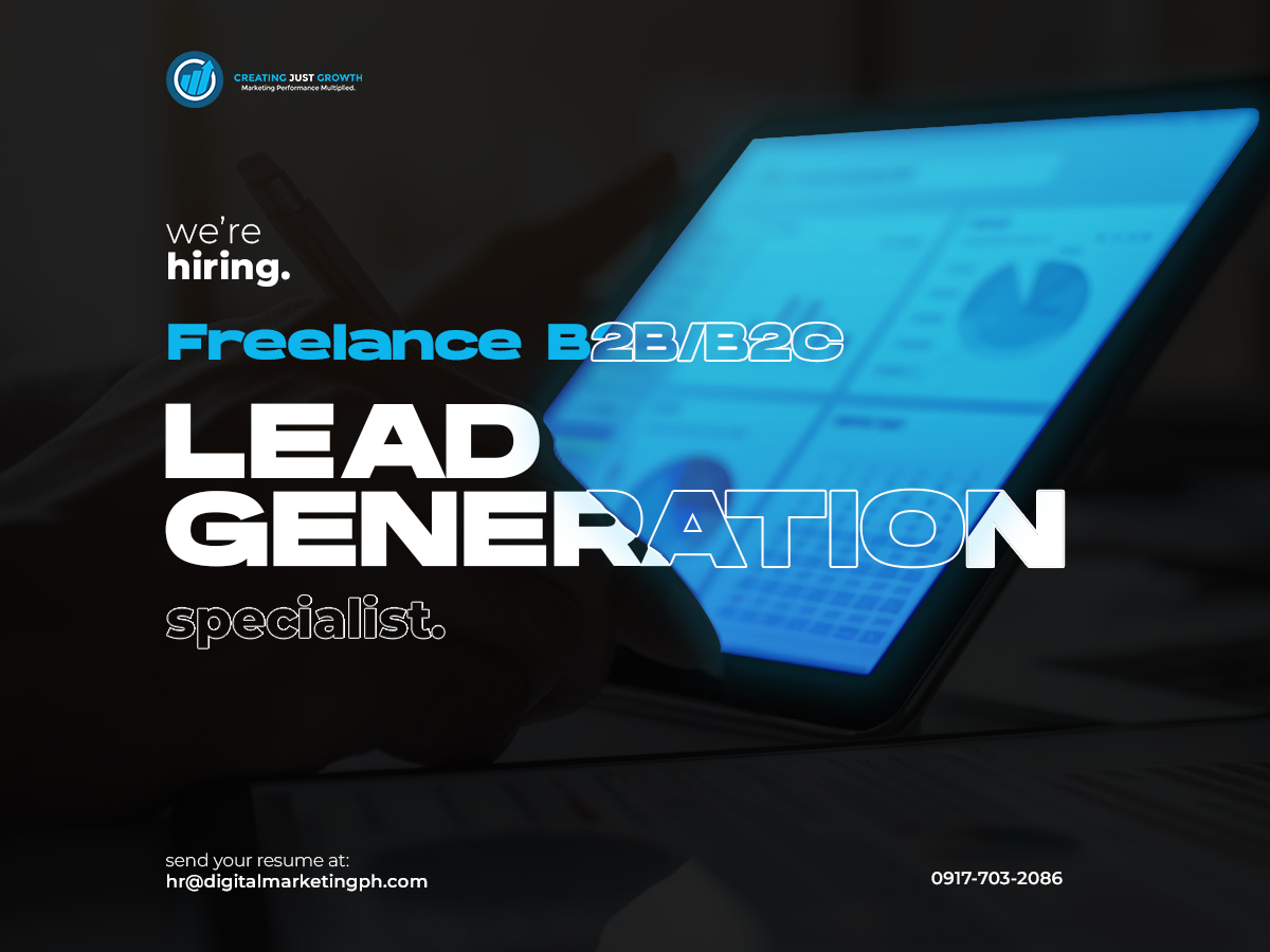 Freelance B2B/B2C Lead Generation Specialist - Careers at Digital Marketing Philippines